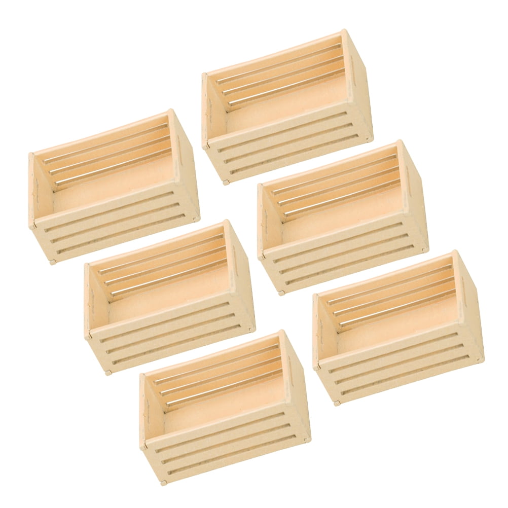 LOLIPPYY 6-Pack Small Khaki PLA Storage Baskets for Home, Office ...