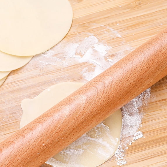 LOLIPPYY 6pcs Wood Rolling Pins with Non-stick Surface for Cooking ...