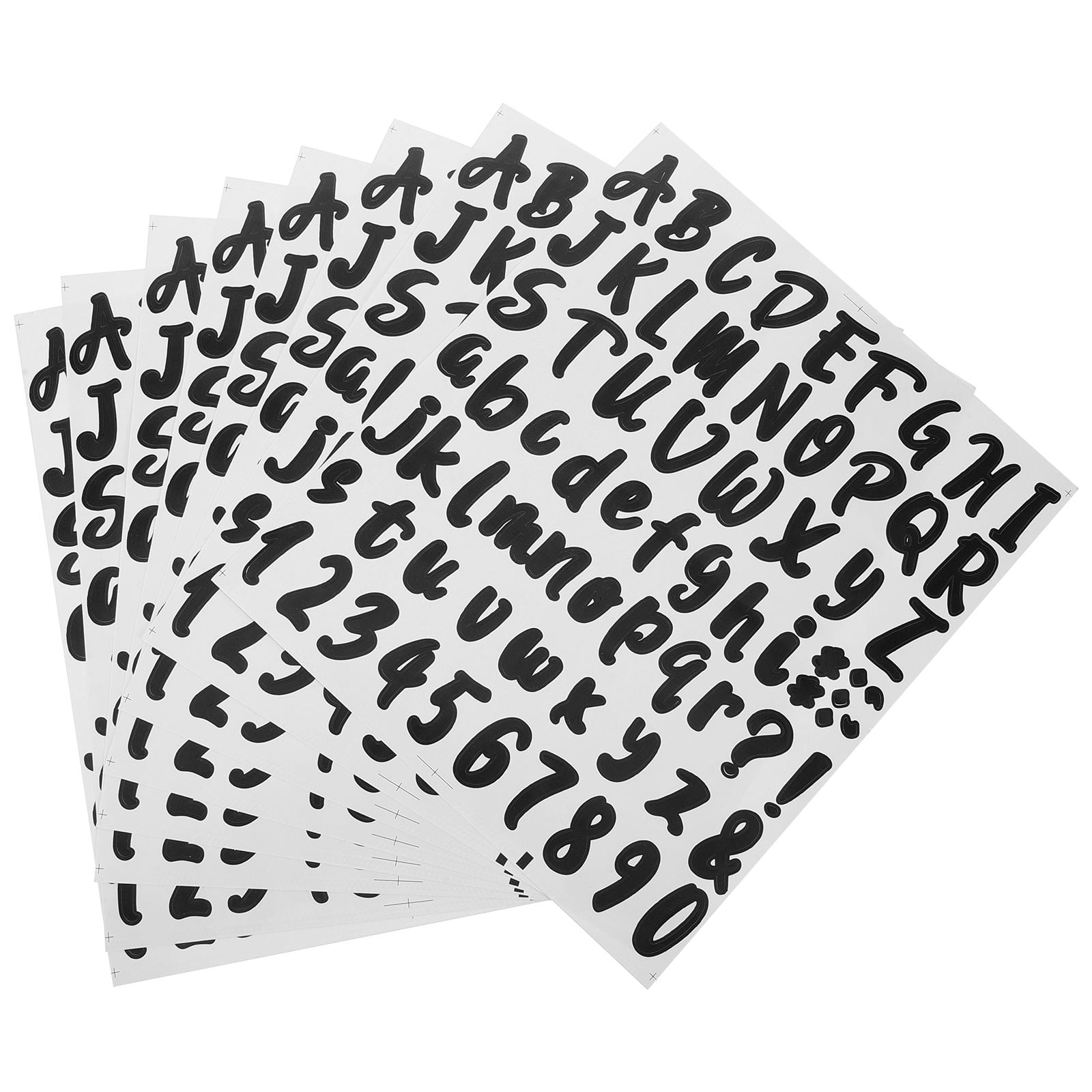 LOLIPPYY 8 Sheets Black Rectangular Decals for Mailbox Decoration 11 ...