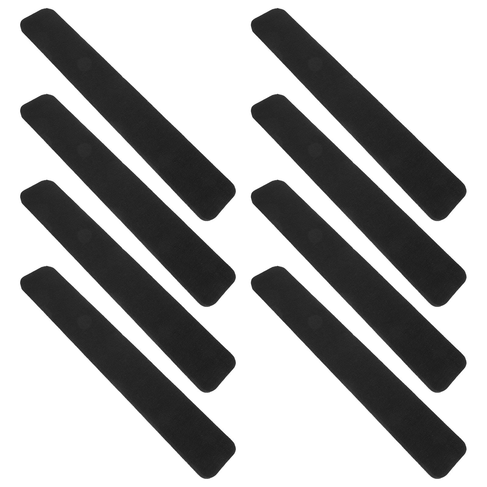 LOLIPPYY 8Pcs Black Felt Bulletin Board Strips Wear Resistant Wall ...