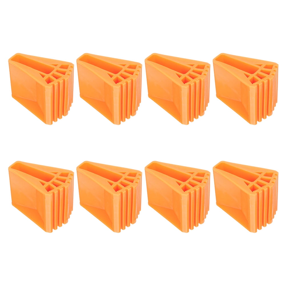 LOLIPPYY 8Pcs Ladder Foot Protector Orange Rubber Ladder Feet Covers ...
