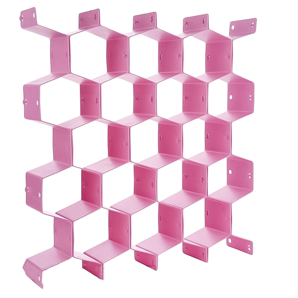 LOLIPPYY 8Pcs Pink PP Plastic Grid Drawer Dividers for Homeowners 14 ...