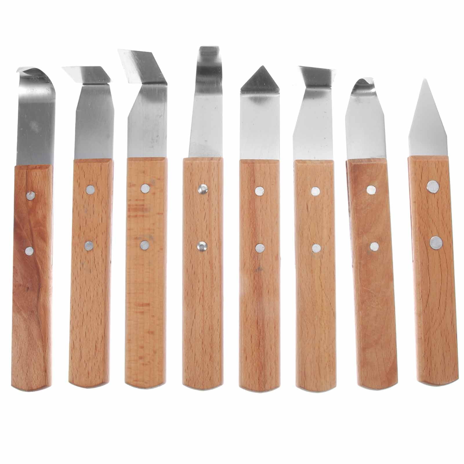 LOLIPPYY 8Pcs Pottery Tools Stainless Steel Carving Knives Clay ...