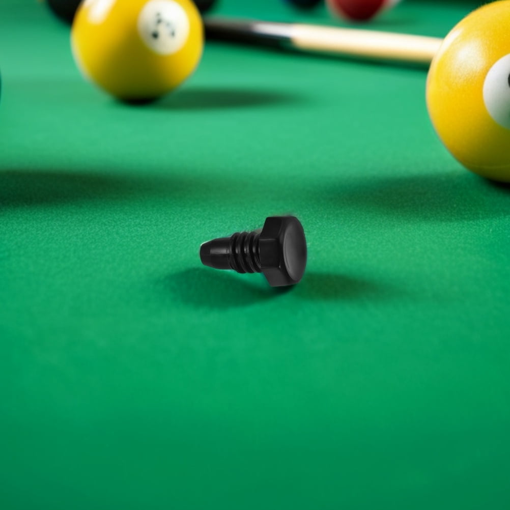 LOLIPPYY 8Pcs Replaceable Covers for Billiard Tips Black Plastic ...
