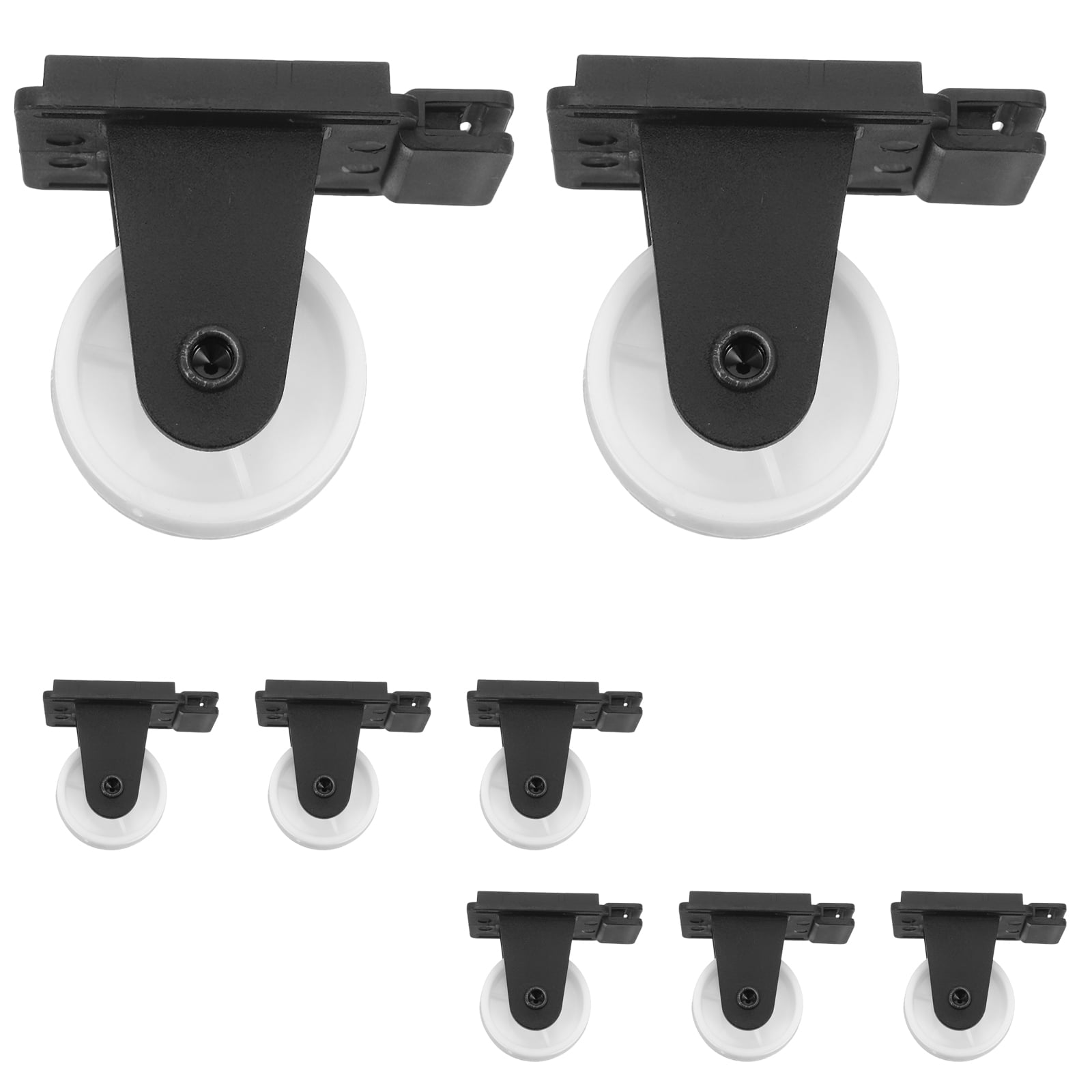 LOLIPPYY 8Pcs Furniture Roller Casters Fixed Design Smooth Mobility for ...