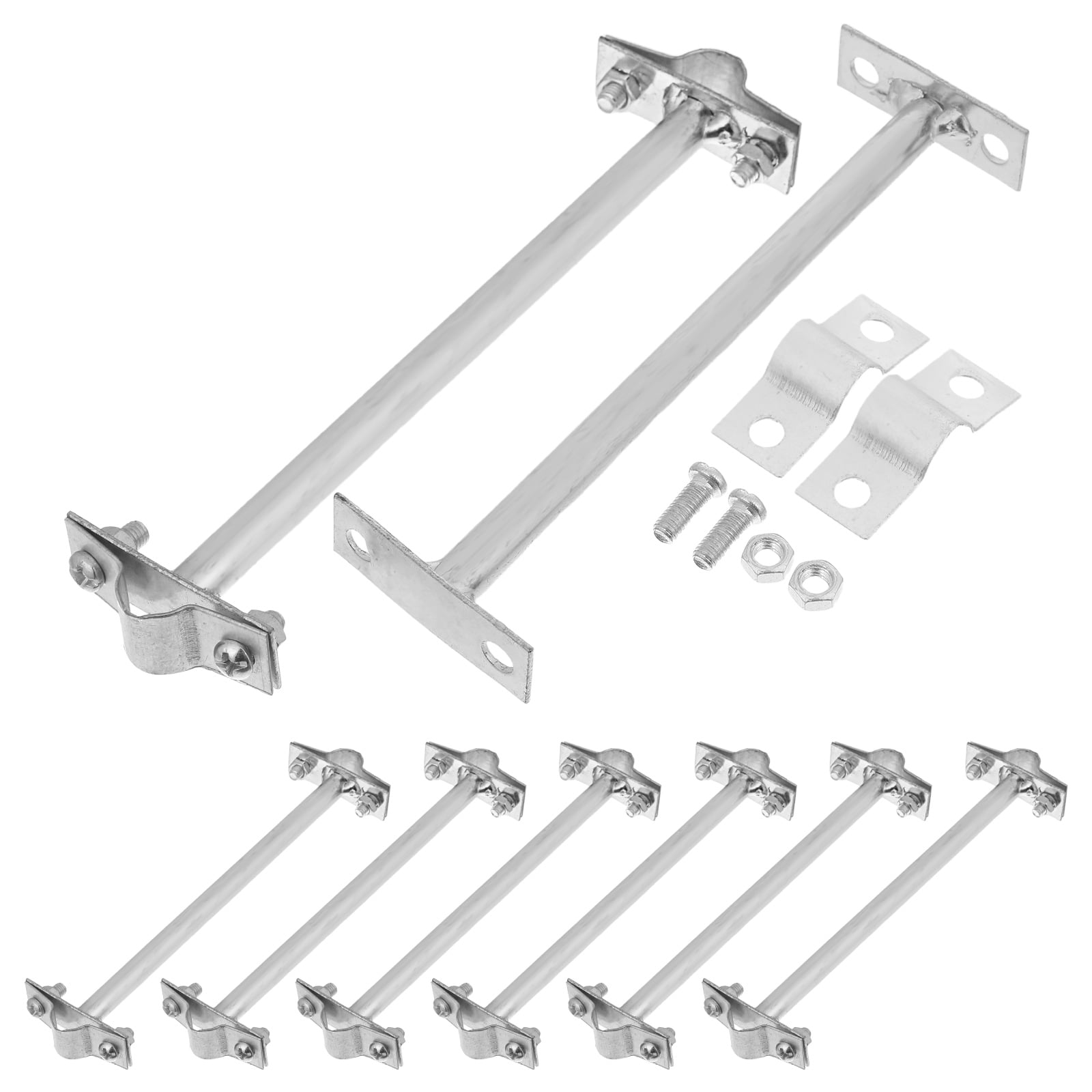 LOLIPPYY 8pcs Electrical Grounding Rods Bracket Support Heavy Duty ...