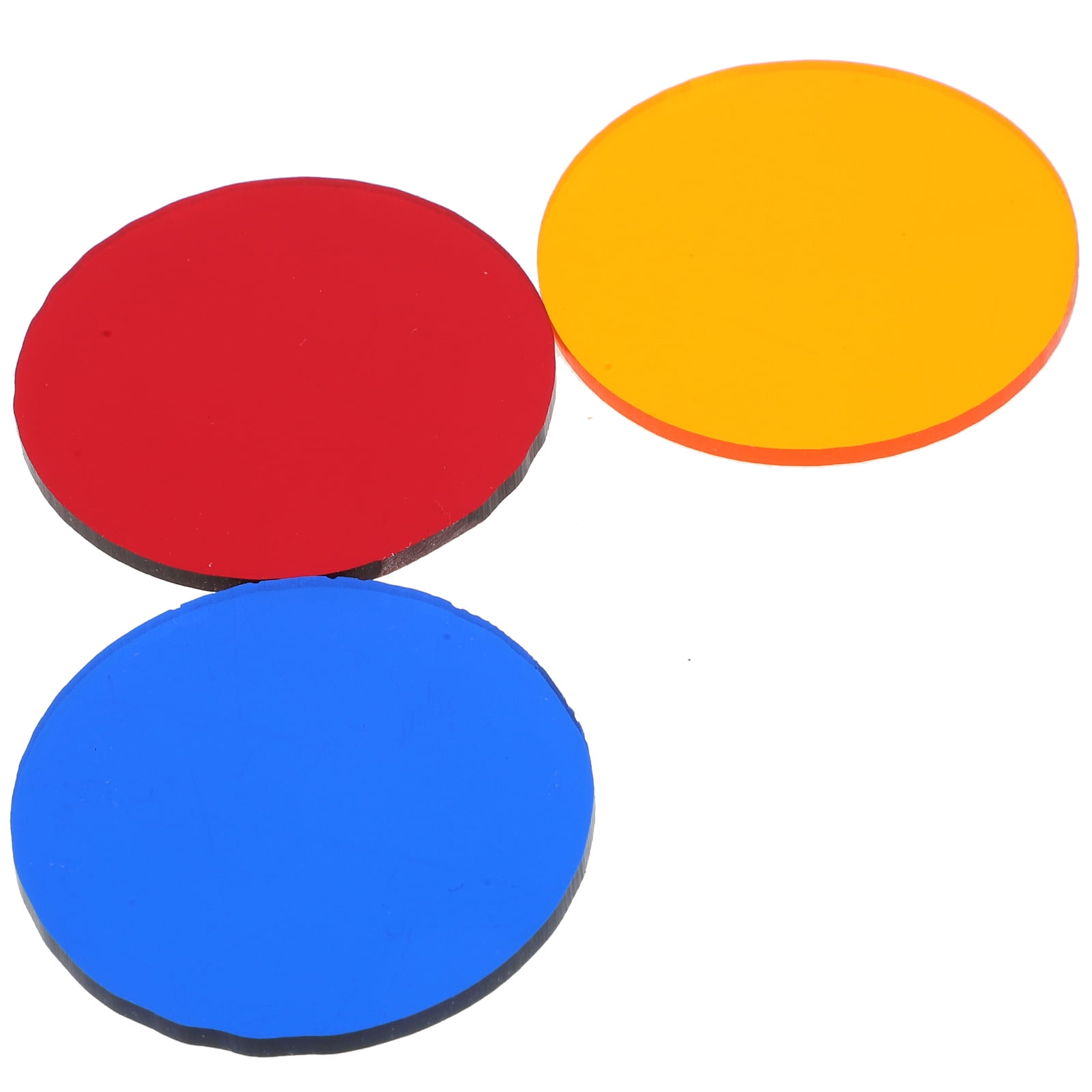 LOLIPPYY 9Pcs Light Filter Circular Color Filters Red Plastic ...