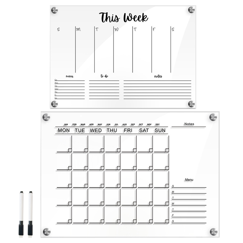 LOLIPPYY Acrylic Dry Erase Board for Decor with Modern Design and ...