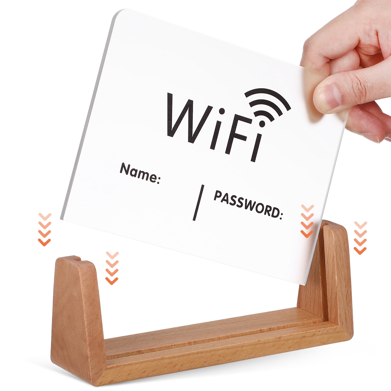 LOLIPPYY Acrylic Wifi Access Reminder Desk Sign Vertical - Walmart.com
