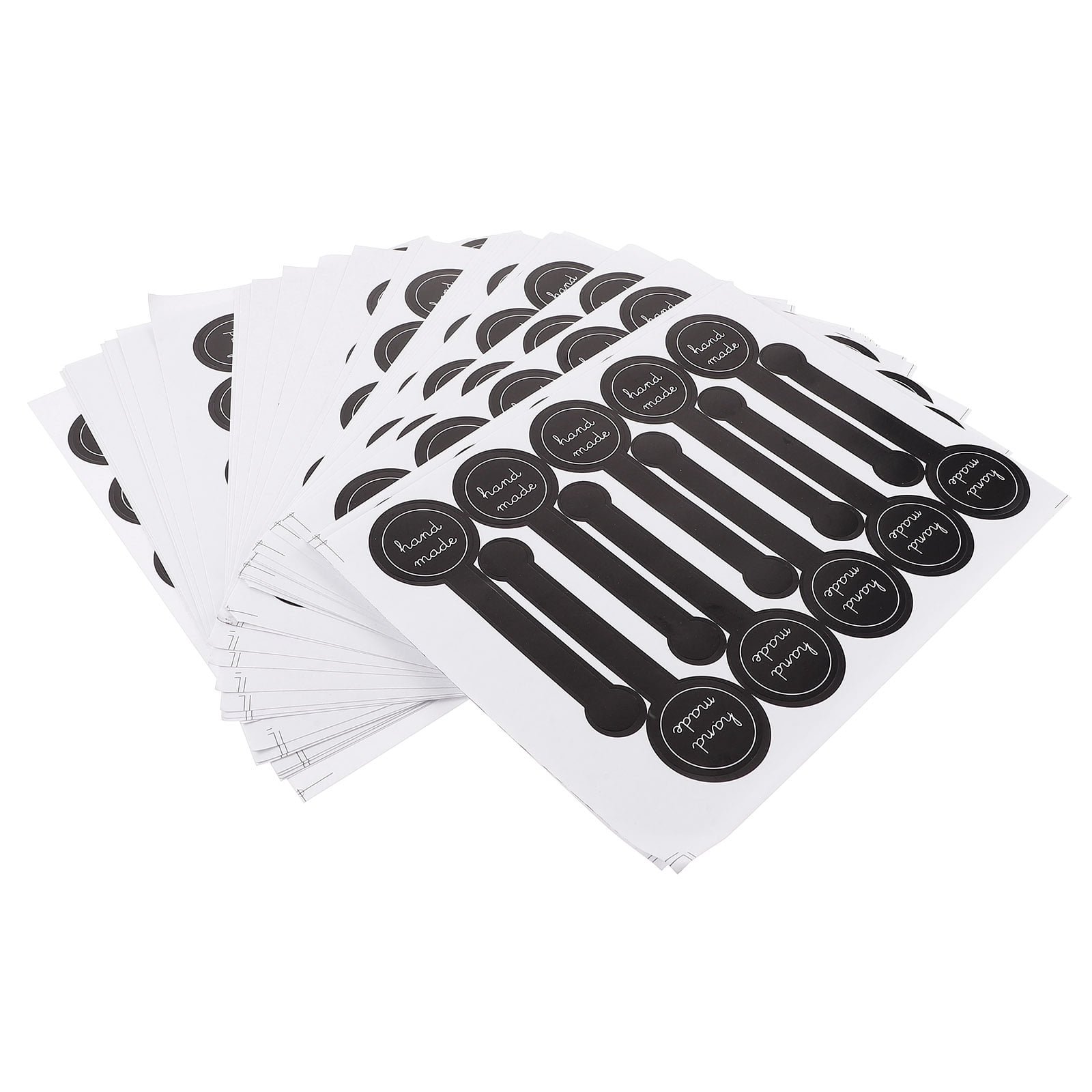 LOLIPPYY Black Adhesive Sealing Sticker Labels for Decorating Bakery ...