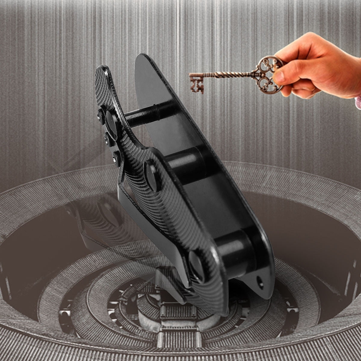 LOLIPPYY Aluminium Alloy Key Holder Outdoor Use Portable Key Organizer ...
