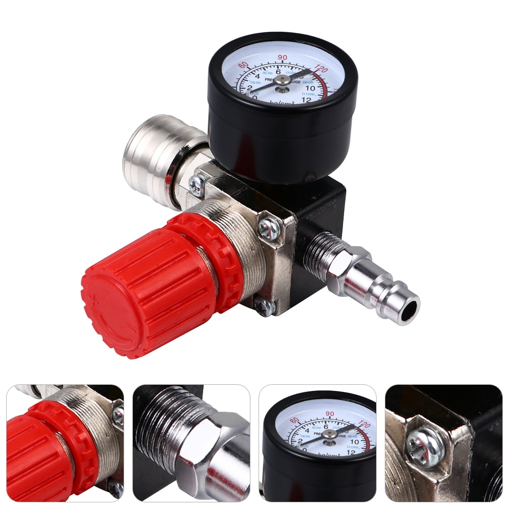 LOLIPPYY Aluminum Air Compressor Pressure Regulator for Machines with ...
