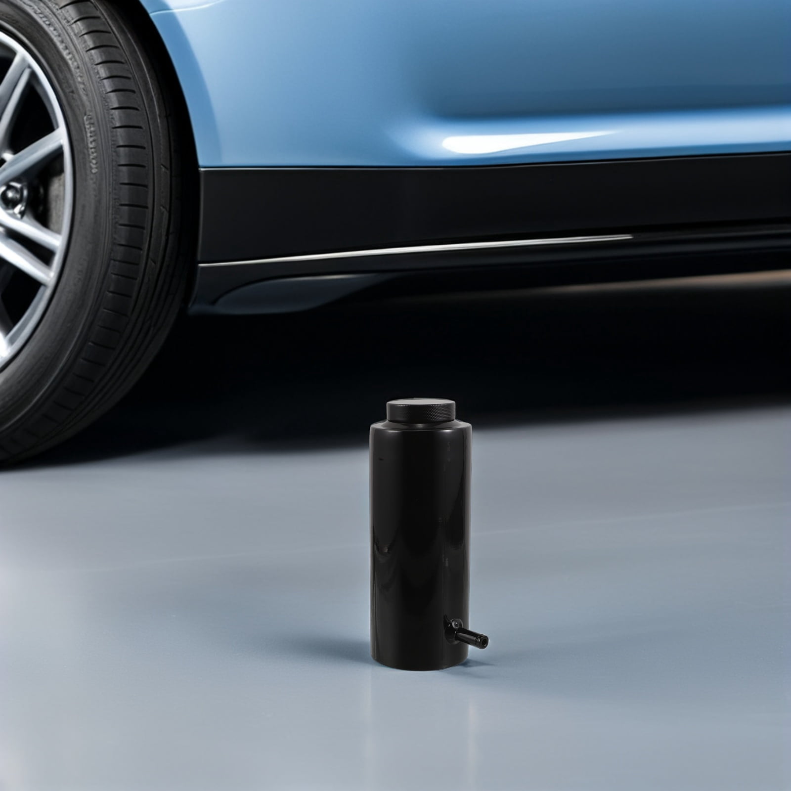LOLIPPYY Aluminum Coolant Overflow Tank for Car Black Radiator ...
