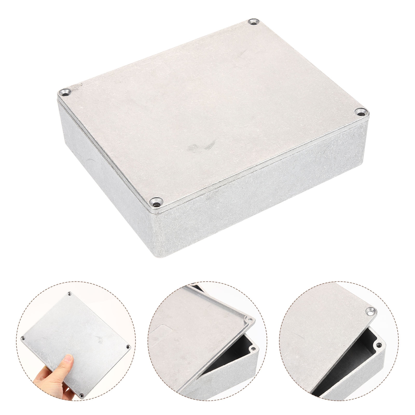 LOLIPPYY Aluminum Enclosure Box 1 Set for Guitar Players 14.5x12.1cm 3 ...