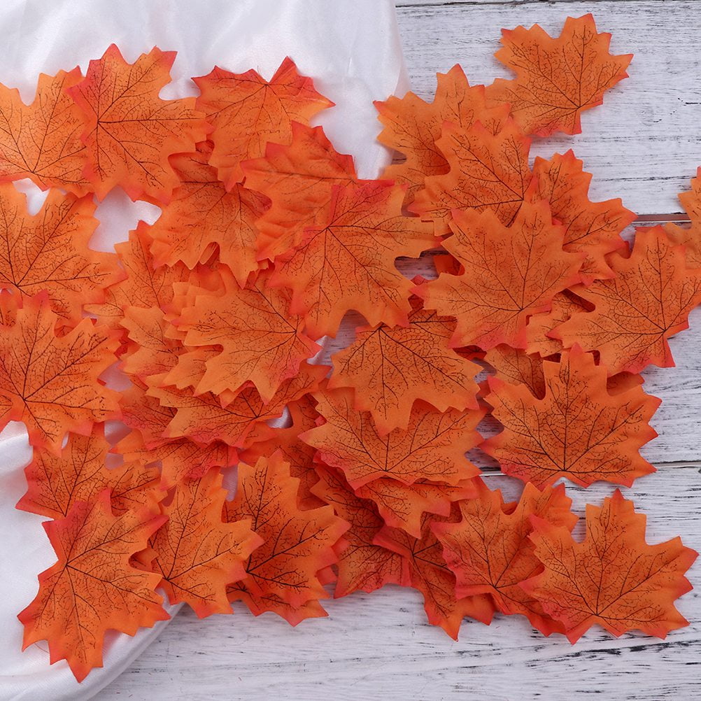 LOLIPPYY Artificial Hanging Maple Leaves 300Pcs Assorted Color for Fall ...