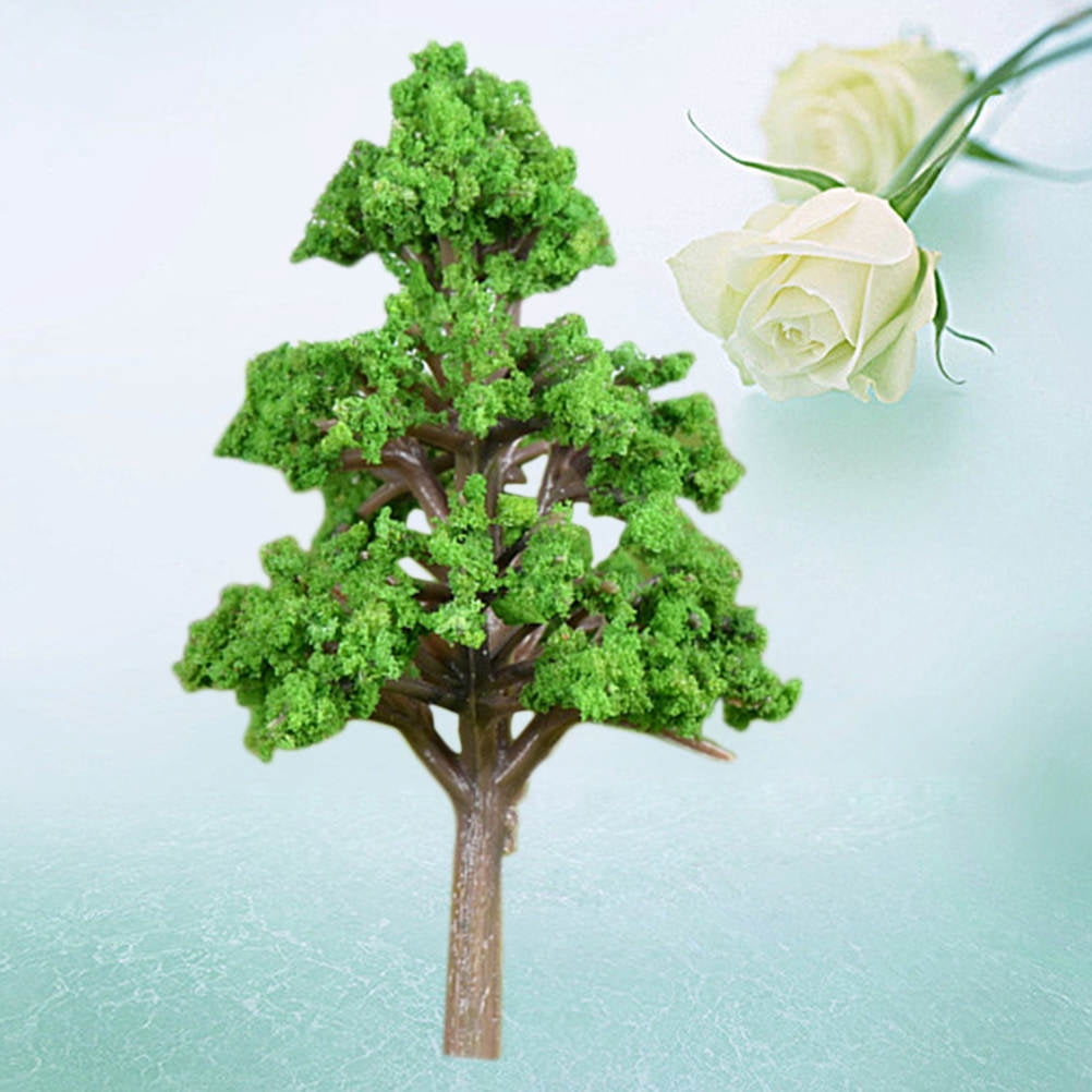 LOLIPPYY 7.5 Inch Artificial Mini Green Tree, Plastic Simulation Plant ...