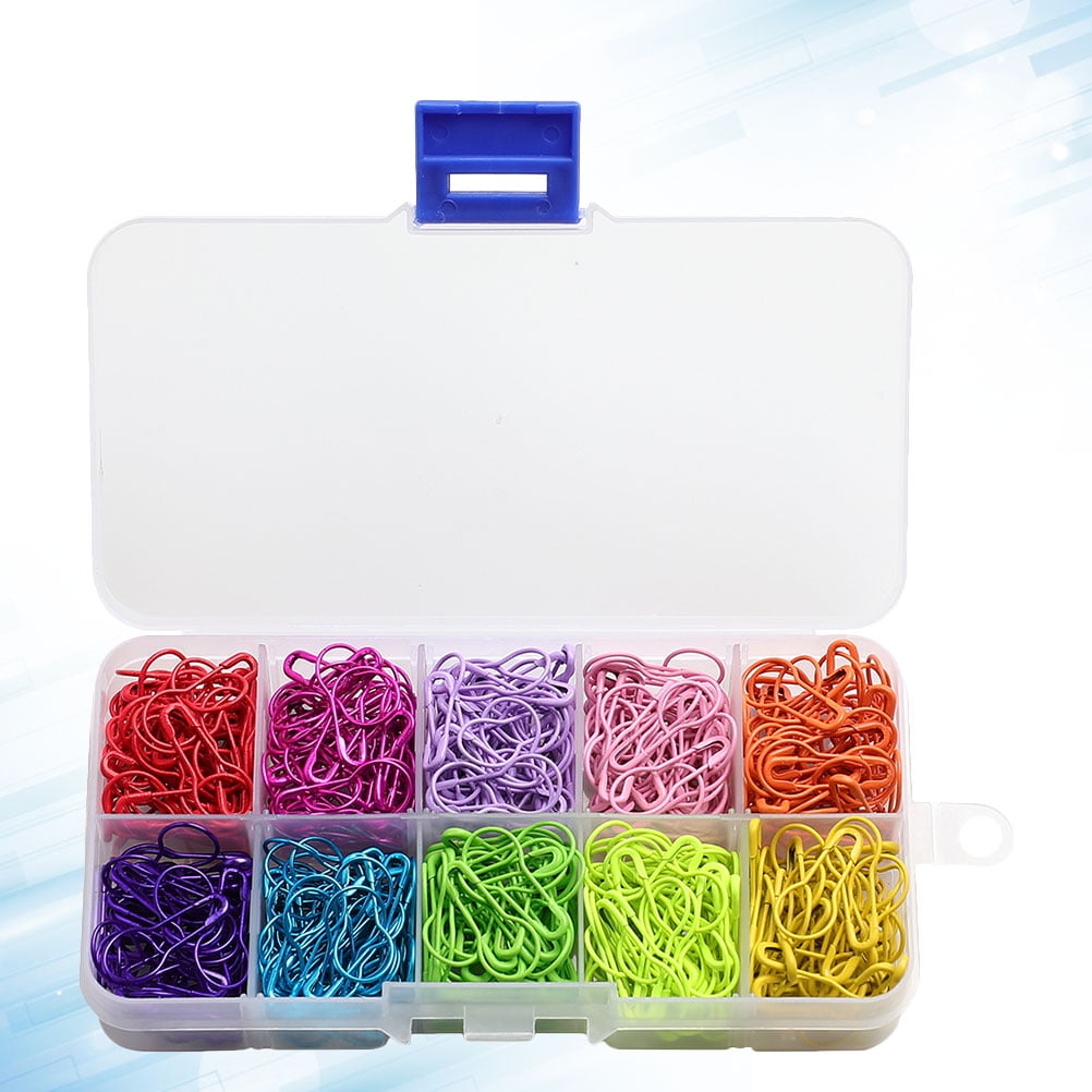 LOLIPPYY 500pcs Assorted Color Metal Clothes Rope Pins with Unique ...