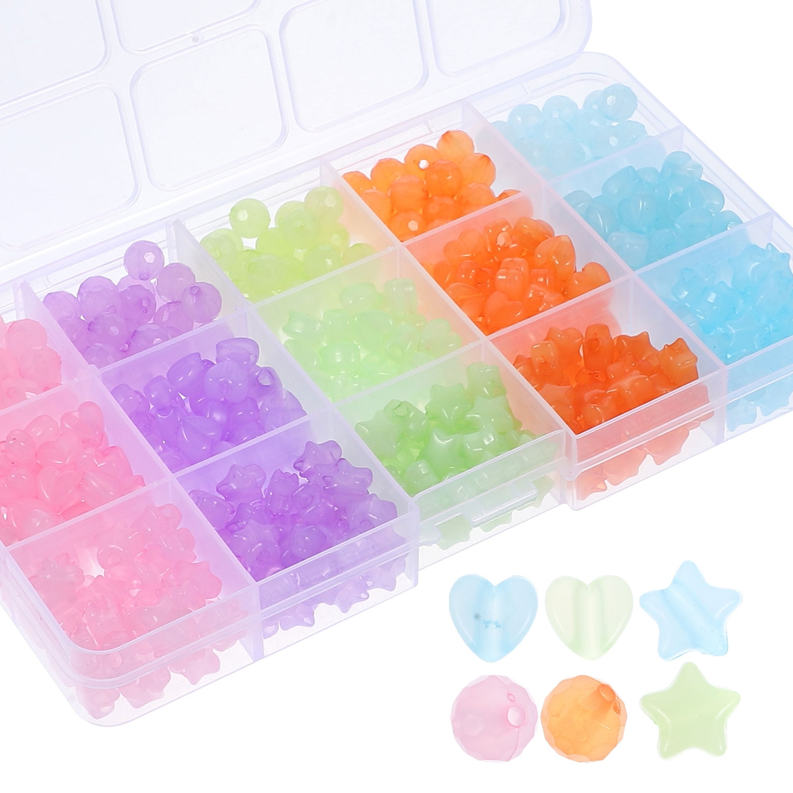 LOLIPPYY Assorted Color Spacer Beads for DIY Jewelry Making Durable ...