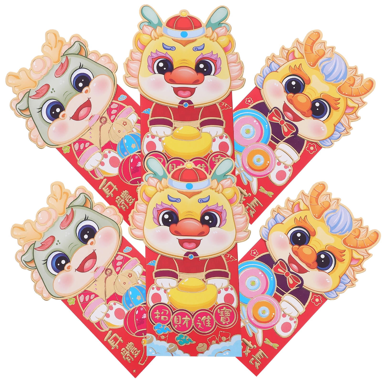 LOLIPPYY Assorted Lunar New Year Red Envelopes 2024 for Storage Paper ...