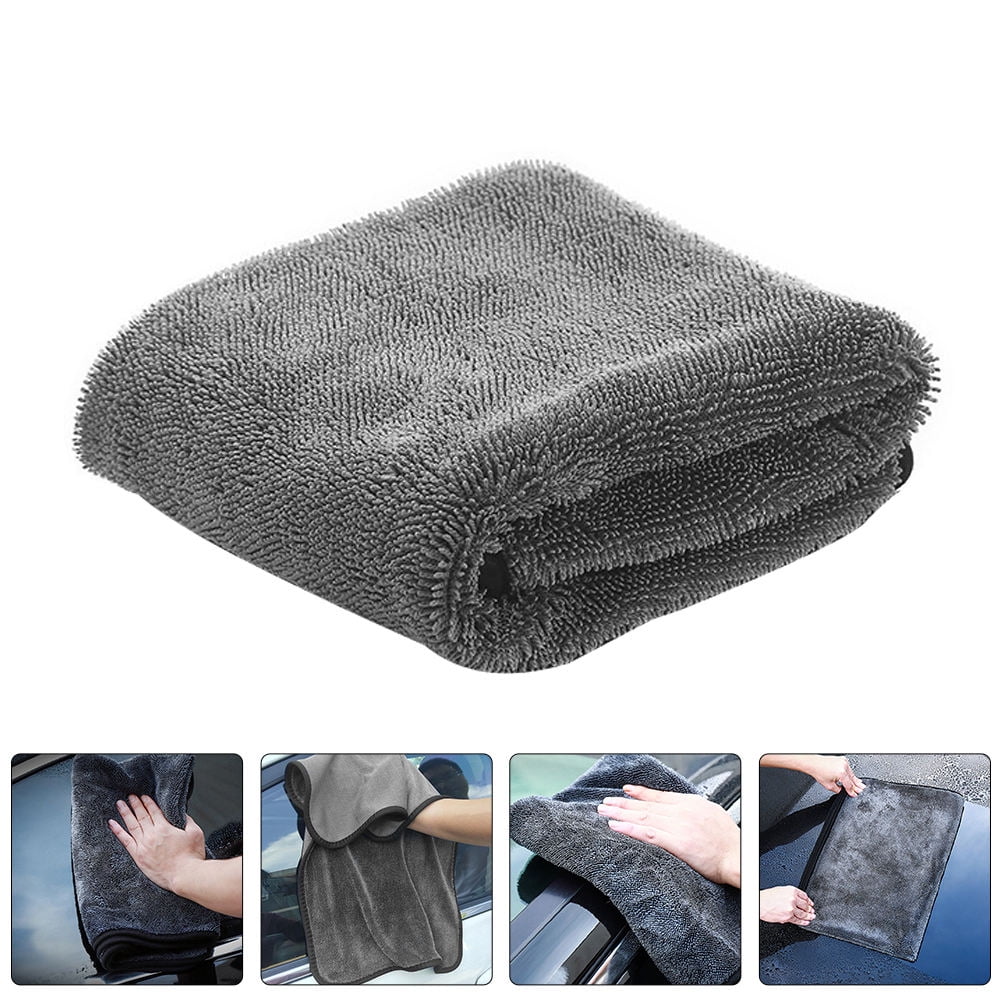 LOLIPPYY Auto Washing Towel Grey Soft Absorbent Cloth for Easy Dust and ...
