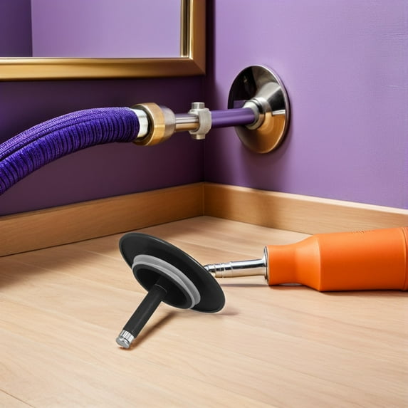 LOLIPPYY Bathroom Shower Drain Cover Black Round Snap in Replacement ...