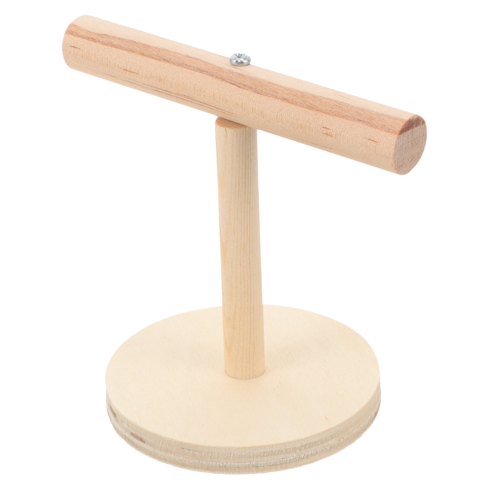 LOLIPPYY Bird Owners Tabletop Parrot Stand Pole 1Pack Wood Material ...