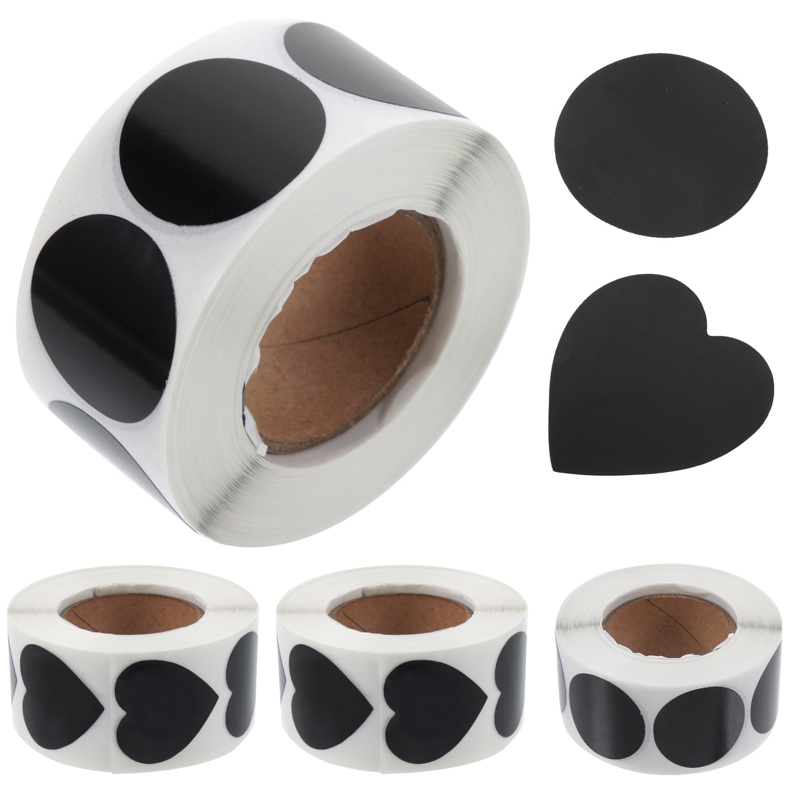 LOLIPPYY Black Adhesive Circle Dot Stickers for Document Classification ...