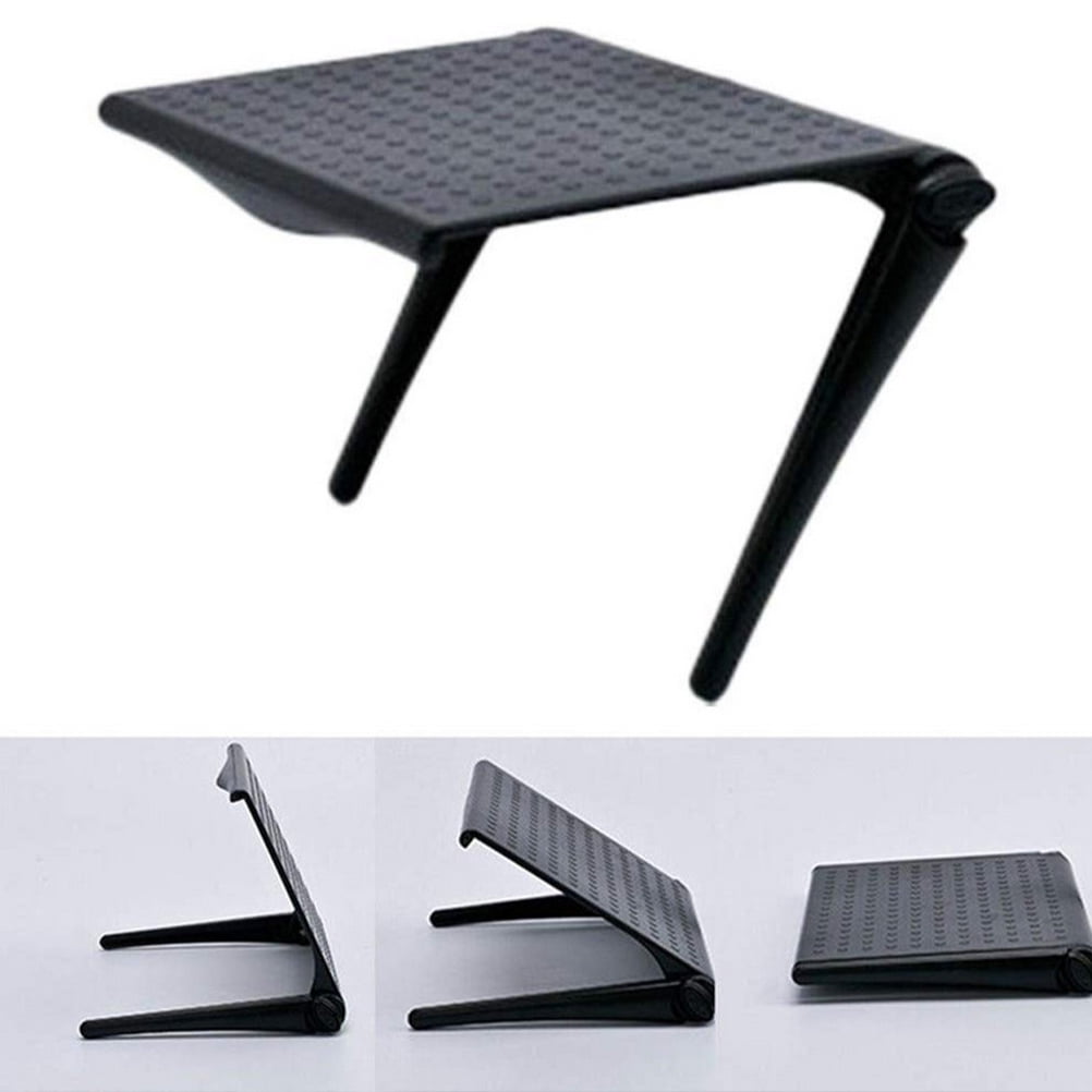 LOLIPPYY Black Computer Monitor Shelf ABS Multifunctional Storage Rack ...