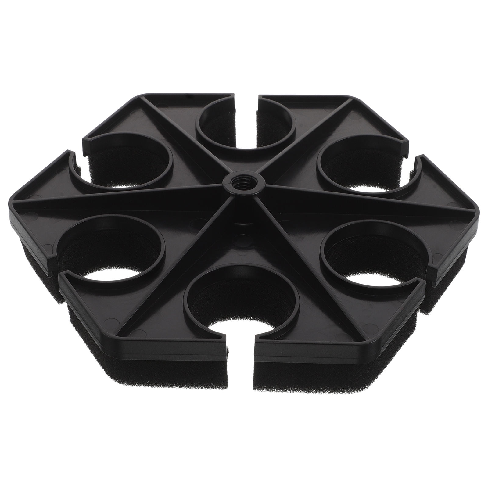 LOLIPPYY Black Multi Mic Holder Tray with Shockproof Hexagonal Design ...