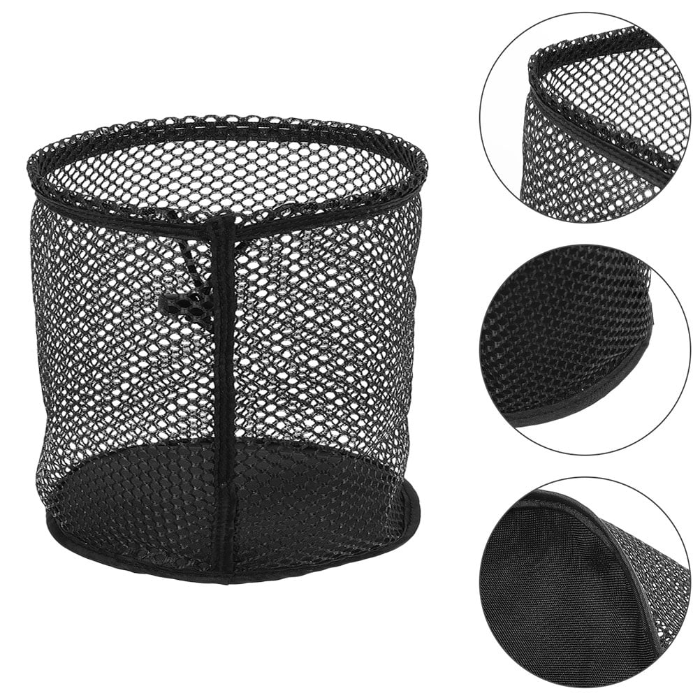 LOLIPPYY Black Nylon Golf Ball Storage Bag Mesh Design for Golf Ball ...