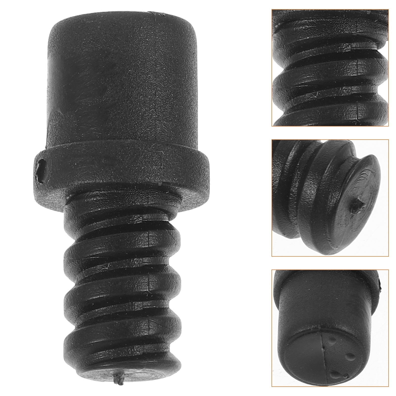 LOLIPPYY Black Plastic Toilet Brush Pole Connector with SelfLocking ...