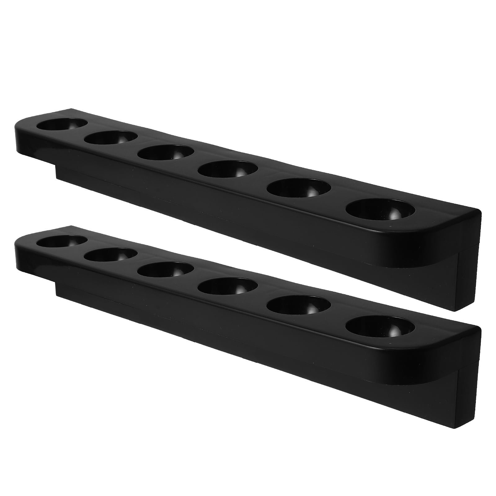 LOLIPPYY Black Plastic Wall Mounted Pool Cue Rack for Billiard Use ...