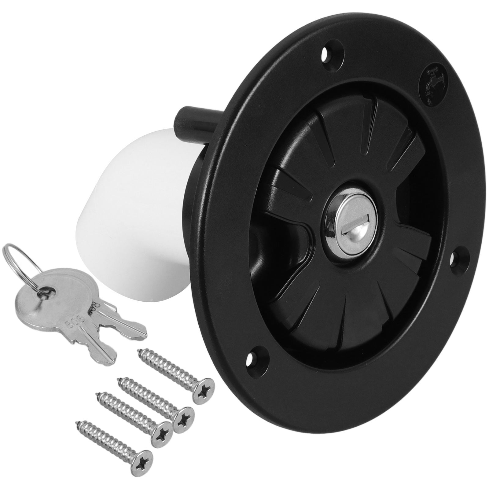 LOLIPPYY Black RV Water Inlet Cap, Leakproof Round Design with for ...