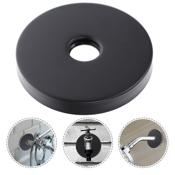 LOLIPPYY Black Stainless Steel Cover Plate for Plumbing Flange ...