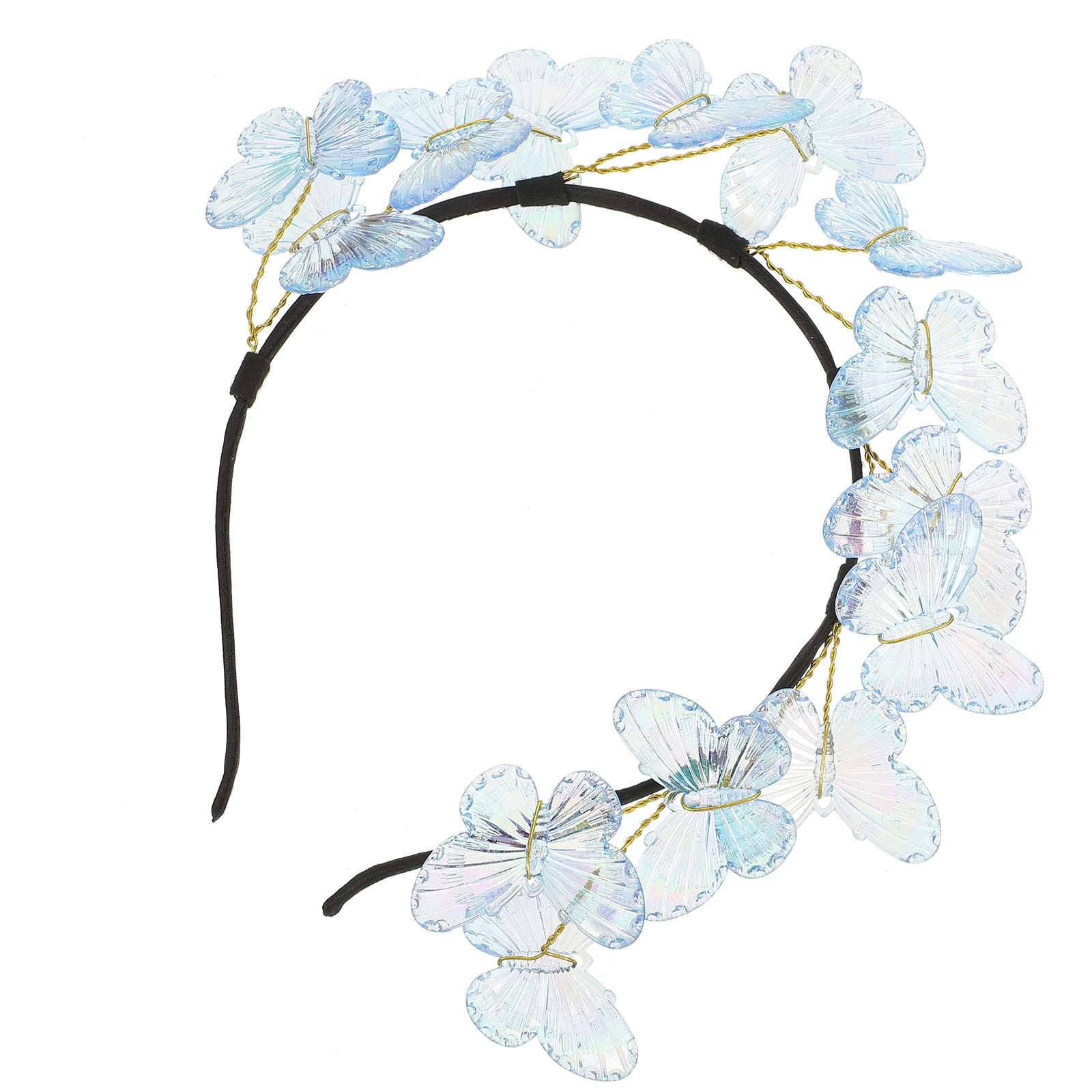 LOLIPPYY Blue Butterfly Headband With Bow Design For Women Party ...