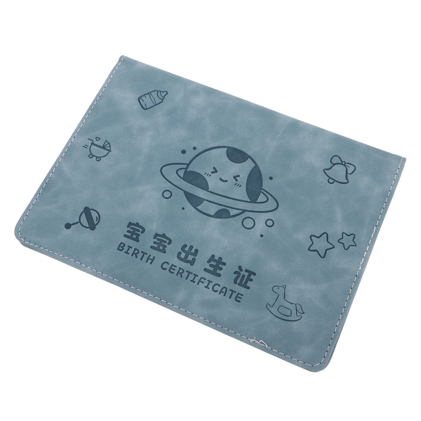 LOLIPPYY Blue Waterproof Certificate Storage Sleeve with PU for Travel ...