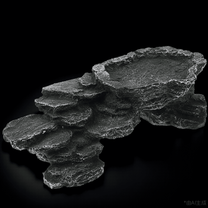 LOLIPPYY Brown Resin Turtle Basking Platform with Vivid Turtle Ramp and ...