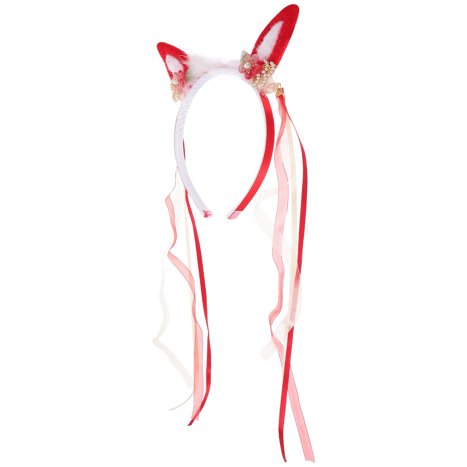 LOLIPPYY Bunny Ears Headbands 1Set Red Rabbit Ear Hairband for All Ages ...