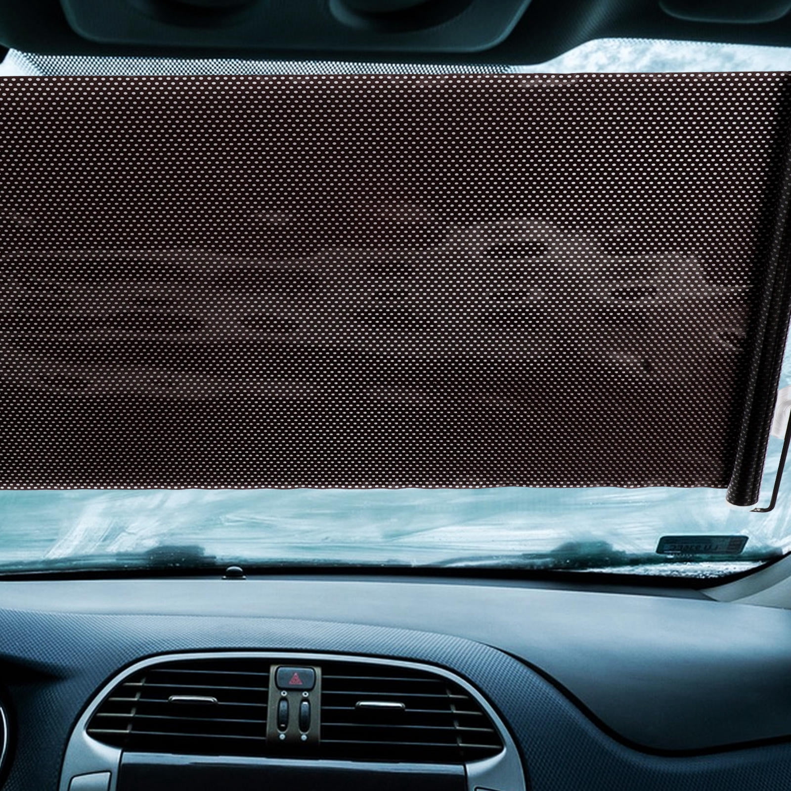 LOLIPPYY Car Window Sun Shade Black PVC Mesh for Car Use Flexible ...