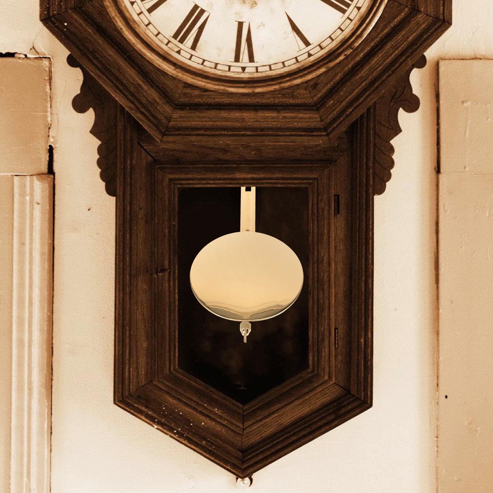 LOLIPPYY Iron Golden Pendulum Clock Mechanism Replacement Part for ...