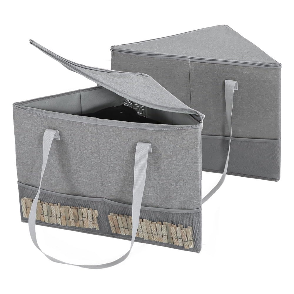 LOLIPPYY Clothes Hanger Organizer Triangle Zipper Bag - Rigid Hanger ...