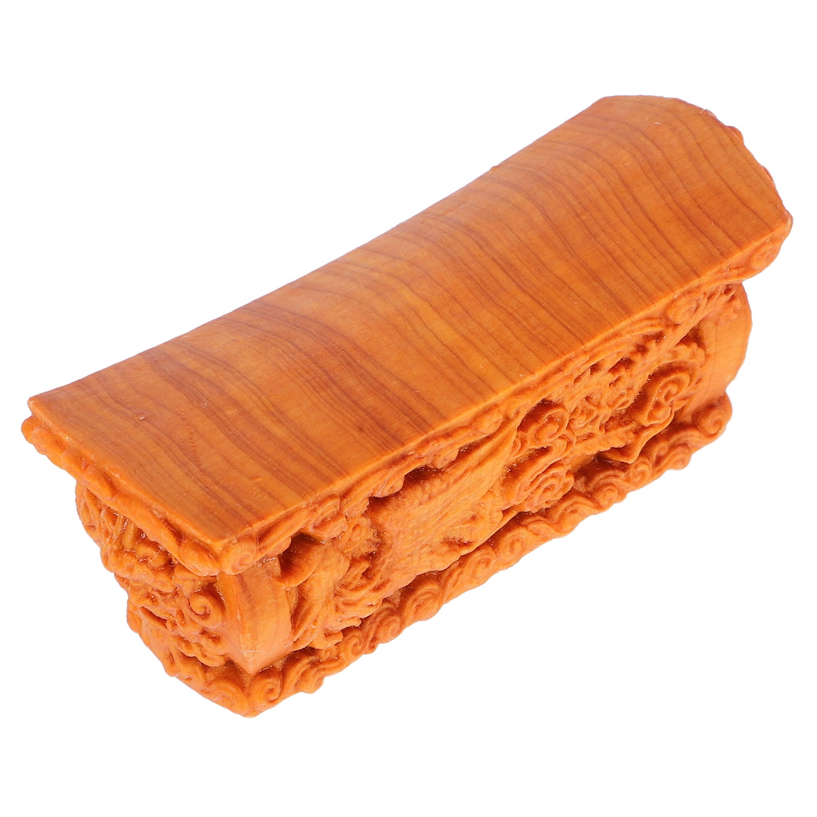 LOLIPPYY Collectible Sculpture Wooden Coffin Statue Light Brown Desk ...