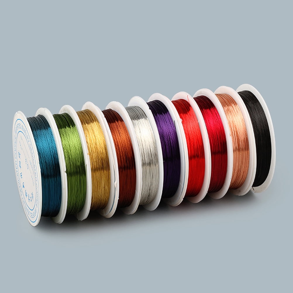LOLIPPYY Copper Beading Wire Assorted Color Spools for Jewelry Making ...