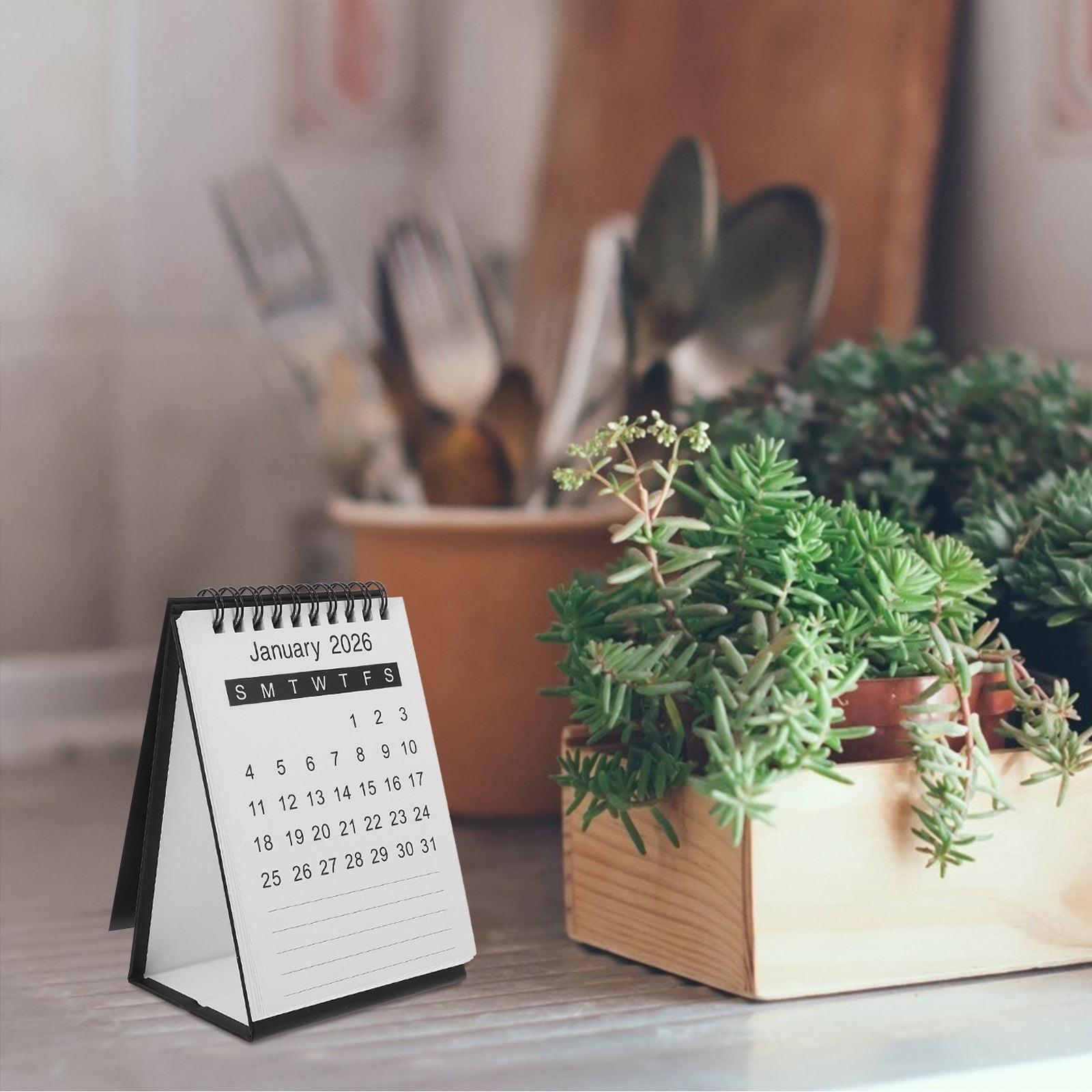 LOLIPPYY Countdown Calendar 2026 Stand Up Calendar Black Paper 1Set for ...