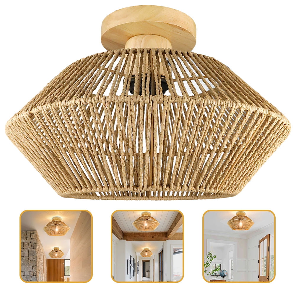 LOLIPPYY Country Style Ceiling Light Fixture Flush Light Lamp 1Set ...