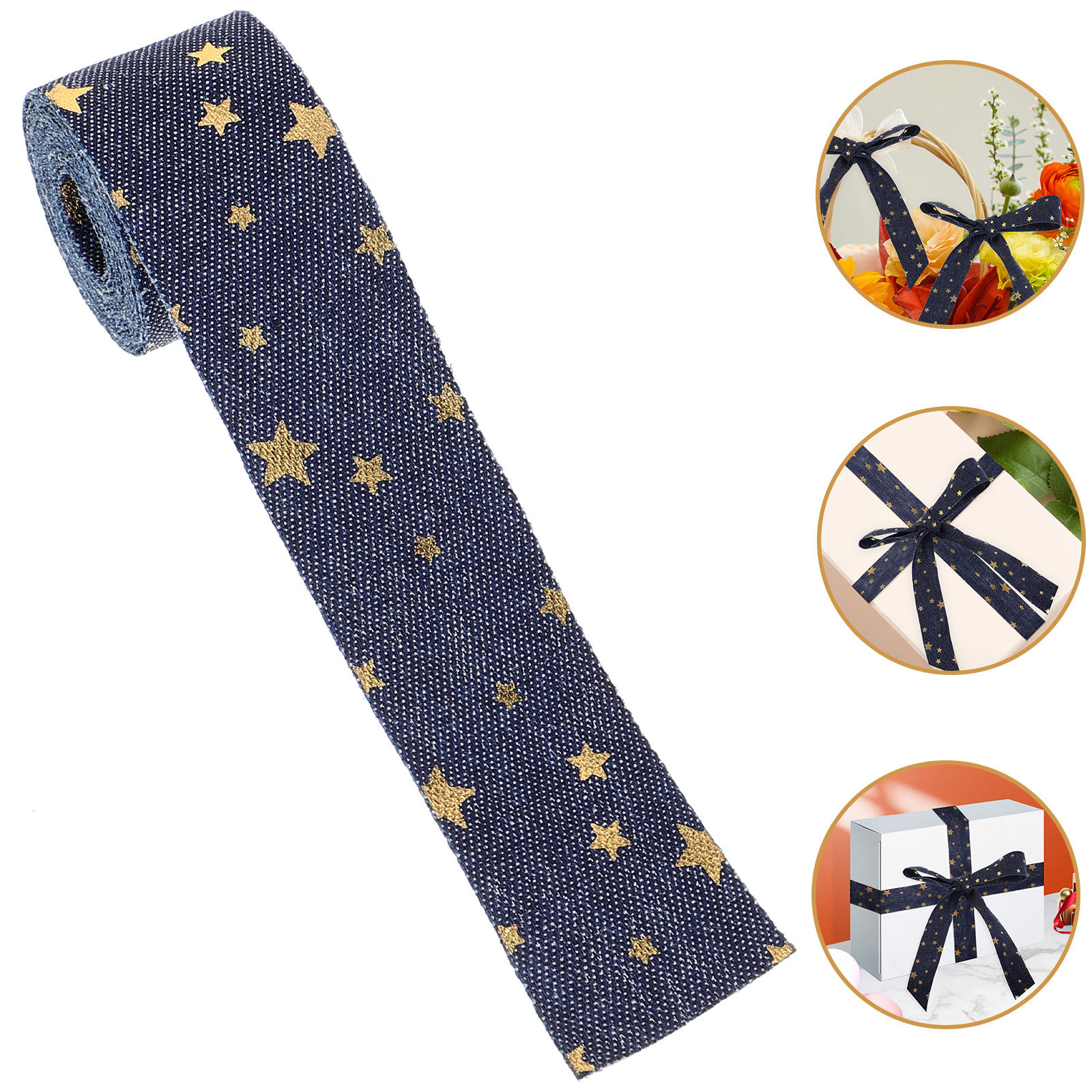 LOLIPPYY Cuttable Craft Ribbon with Star Design for DIY Projects 1 Roll ...