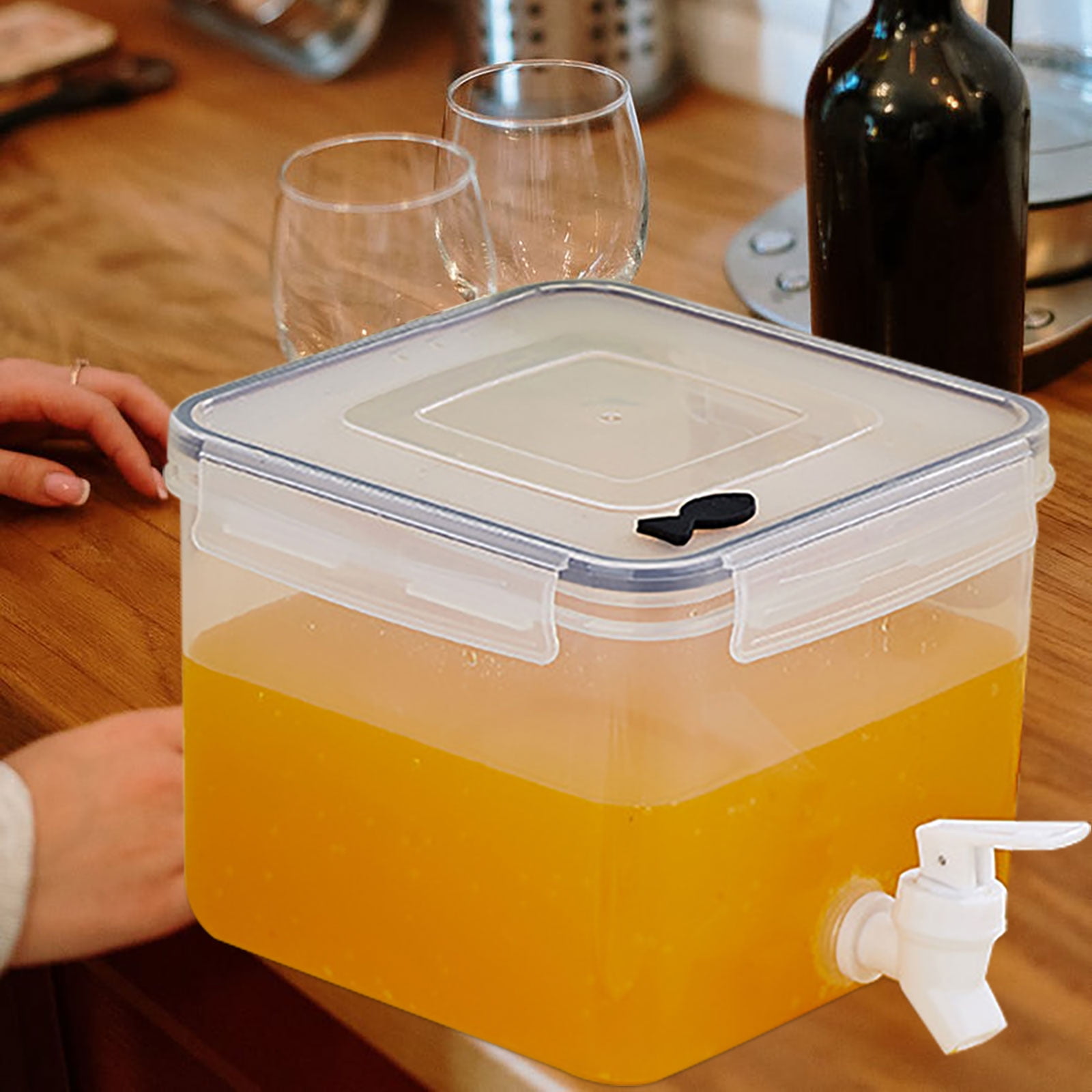 LOLIPPYY Dispenser Fridge Water Jug With Tap PP For Household Users ...