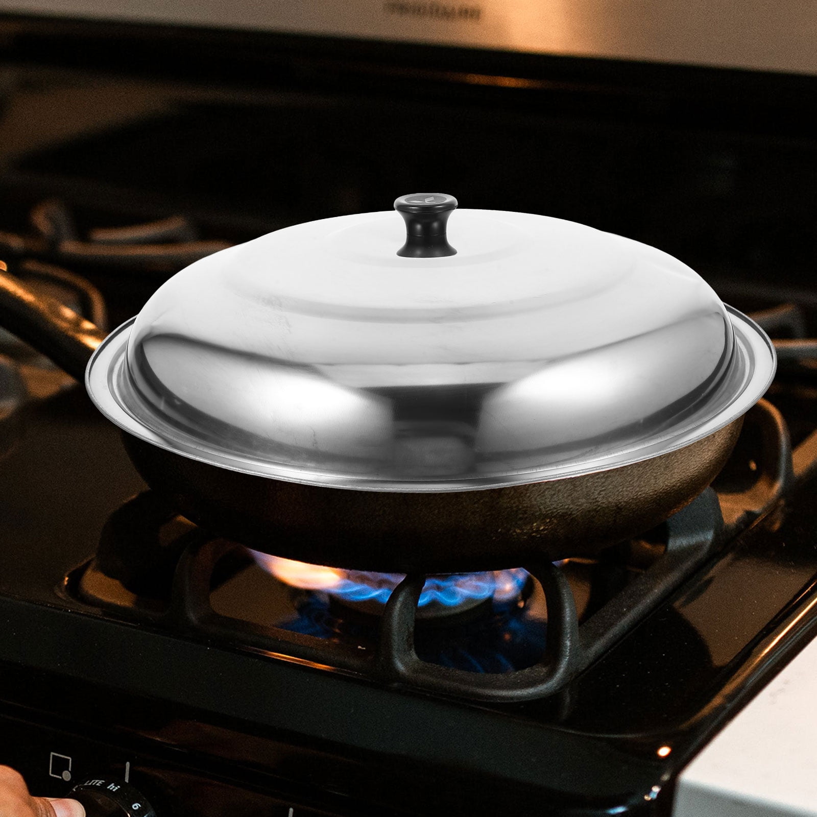 LOLIPPYY Dome Cooking Lids Stainless Steel Prevent Overflow Canteen ...