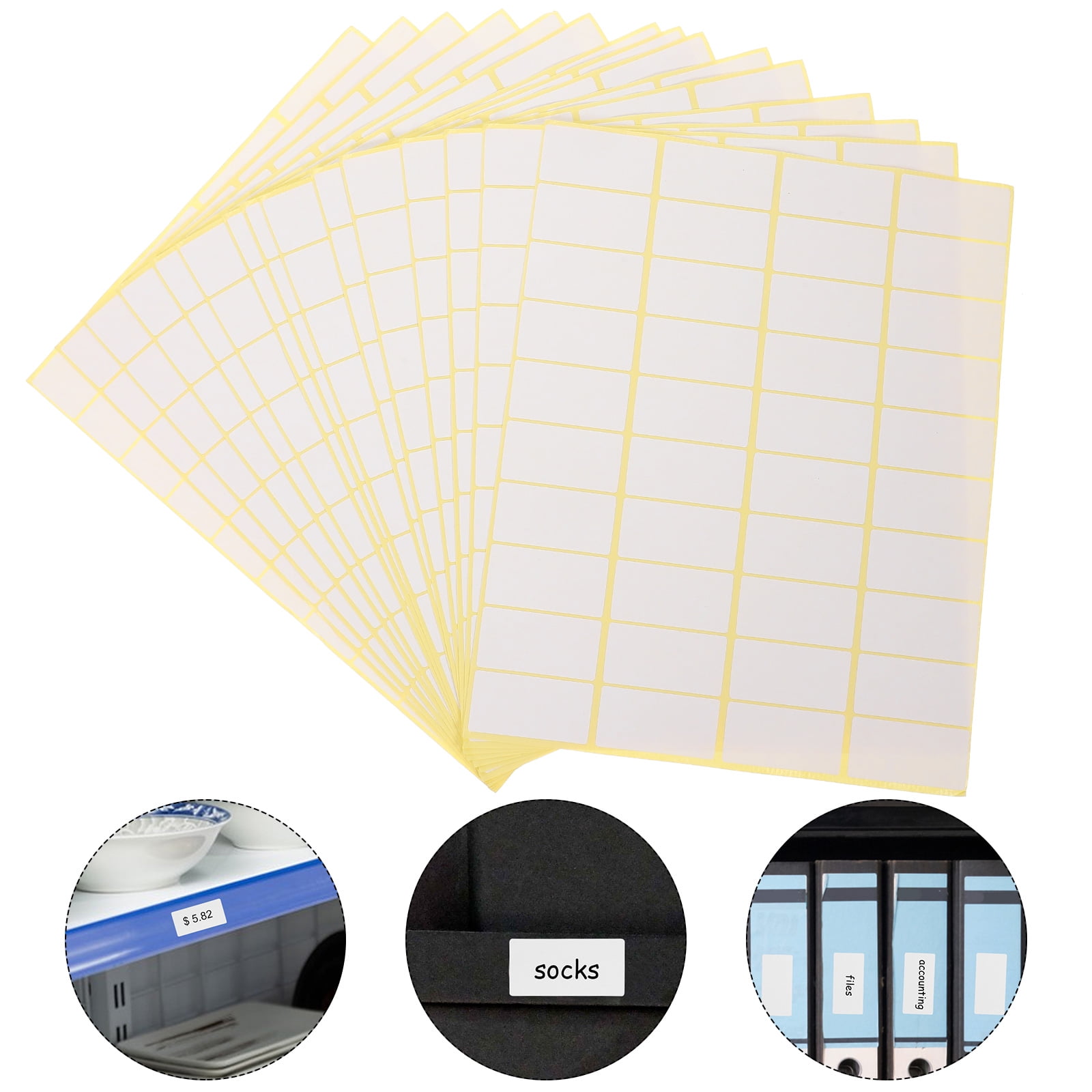 LOLIPPYY Durable White Easy Peel Price Labels for Retail Pricing and ...