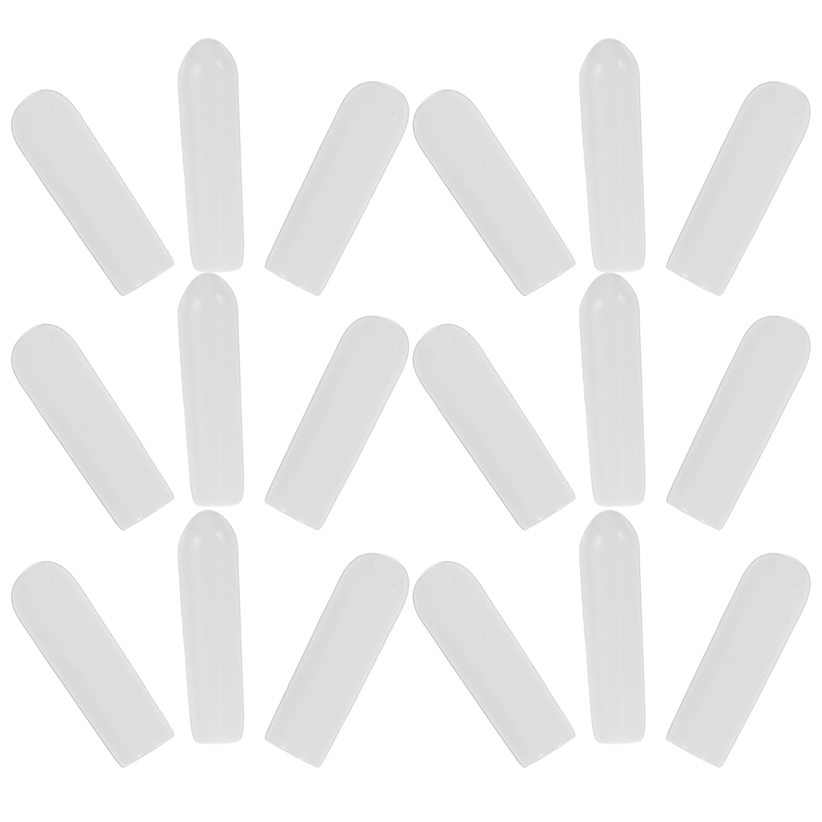 LOLIPPYY White Rubber Screw End Caps for Wire Hangers, Thread ...